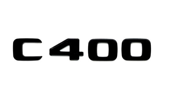 Шильдик на багажник для Mercedes C400 черный Мат новый шрифт 2017 ...