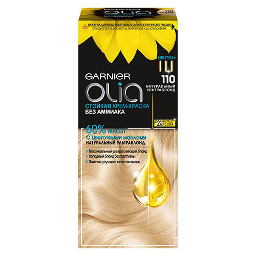 Краска для волос GARNIER OLIA тон 110 (Натуральный ультраблонд ...
