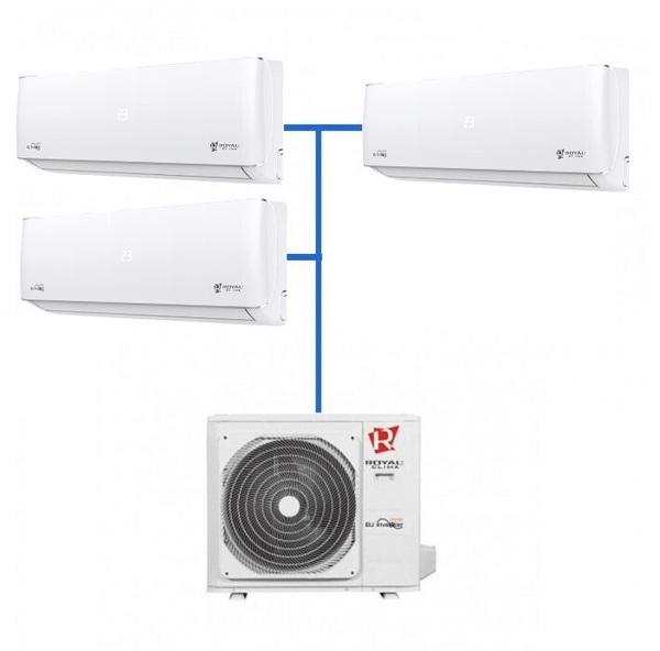Мульти сплит-система на 3 комнаты Royal Clima 4RMX28 RCI-PX32*3 ...