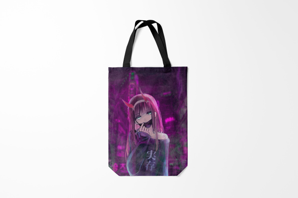 Сумка-шоппер / 31х42 см / Аниме / Darling in the FranXX Zero Two mask ...