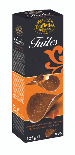 Слайсы Chocmod Truffettes de France Crunchy Milk Toffee Salt Chocolate ...