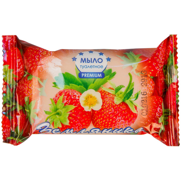 Мыло туалетное ММЗ "Земляника", флоу-пак, 90г - купить с доставкой по ...