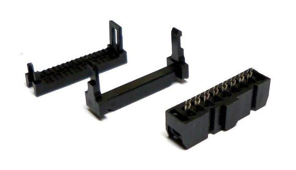 20шт Разъем Для плоского кабель-шлейфа 16 pin , шаг 2,54мм FC-16P ...