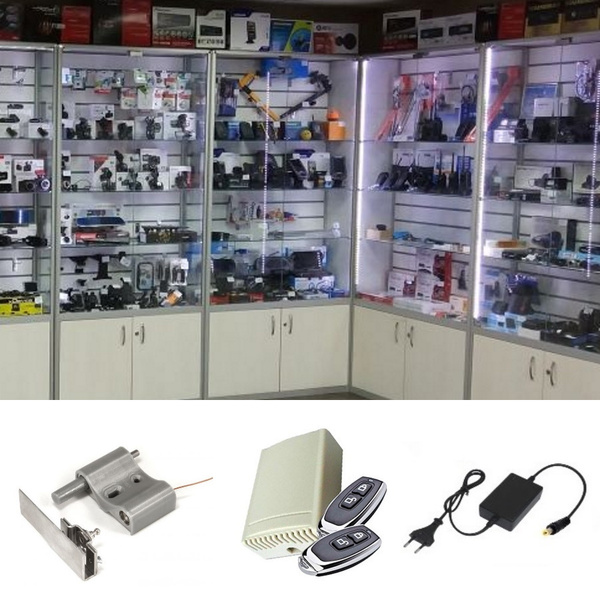 Электрозамок для стеклянной витрины с пультом (комплект) - купить по ...