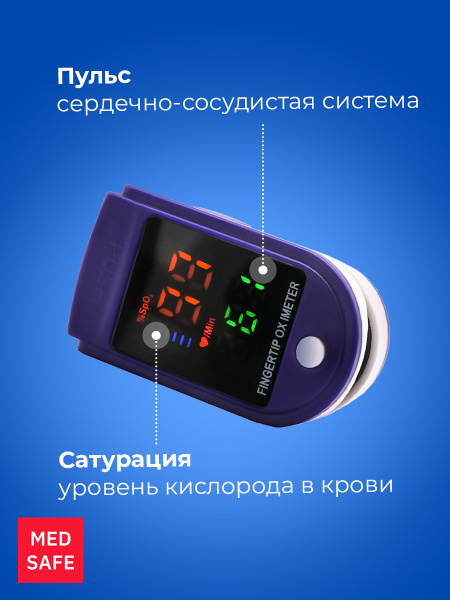 Пульсоксиметр/пульсометр - медицинский прибор для измерения сатурации ...