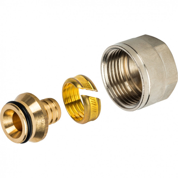 STOUT резьбозажимное соединение евроконус для труб PE-X 16x2.0x1/2"(SFC ...