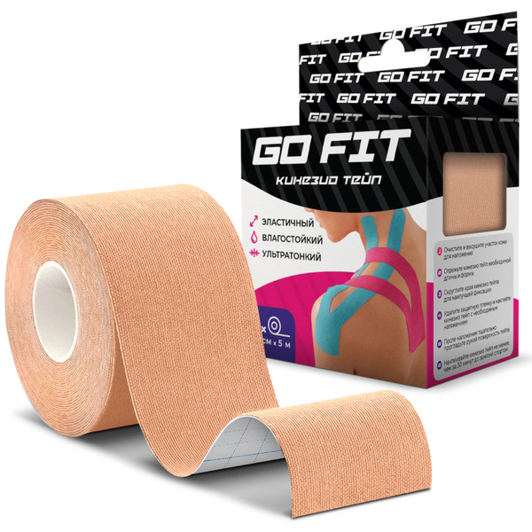 Характеристики Кинезио тейп GO FIT для лица и тела 5х500 см ...