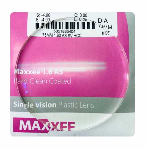 Утонченная линза для очков Maxxee ASP 1.60 Hard Clean Coated - купить с ...