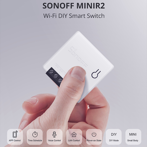 SONOFF MINI DIY двухсторонний умный переключатель с пультом ...
