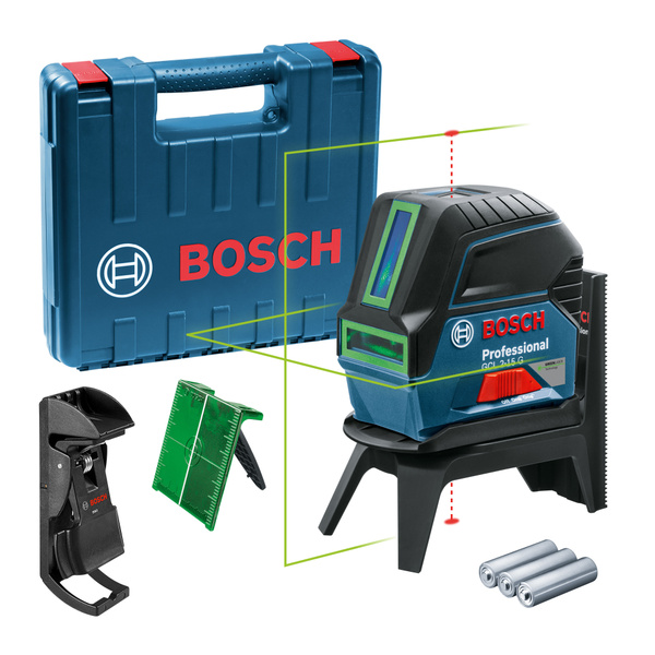 Купить Лазерный уровень/нивелир Bosch GCL 2-15 G (2 линии, зелёный луч ...