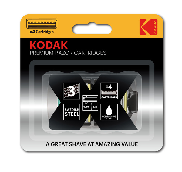 Сменные кассеты для бритья Kodak Premium Razor 3 лезвия 4 штуки ...