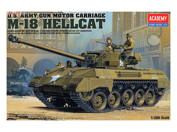 13255 Academy Сборная модель Американская противотанковая САУ M18 Hellcat (1:35) - купить с ...