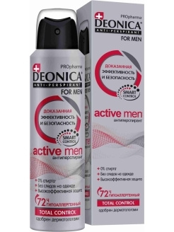 DEONICA Антиперспирант спрей For men PROpharma ACTIVE MEN 150 мл ...