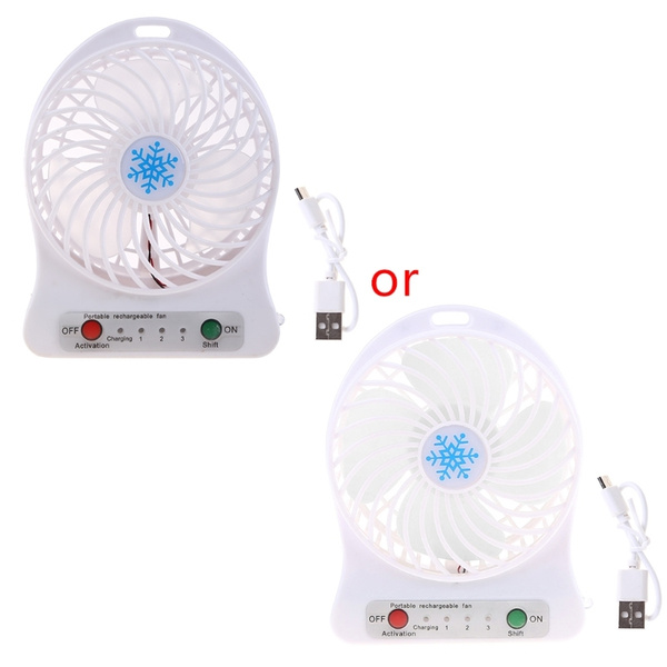 Мини-вентилятор USB Snowflake белого цвета купить c доставкой на OZON ...