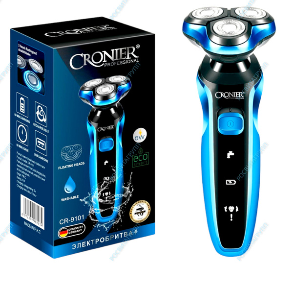 Электробритва CRONIER CR-9101 - купить по выгодным ценам в интернет-магазине OZON (640187685)