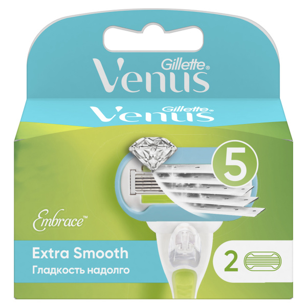 Сменные Кассеты Для Женской Бритвы Venus Extra Smooth, 5 лезвий, 2 шт ...