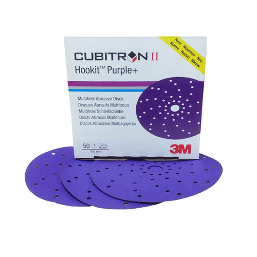 3М Круг абразивный Purple Cubitron Hookit 737U, 150 мм, Р80+(50шт ...