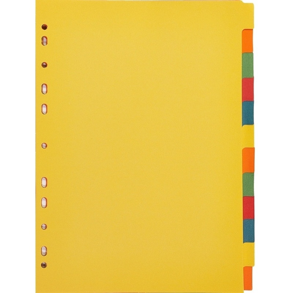 Разделитель листов Attache 1-12, цветной картон, A4 (327174) - купить с доставкой по выгодным ...