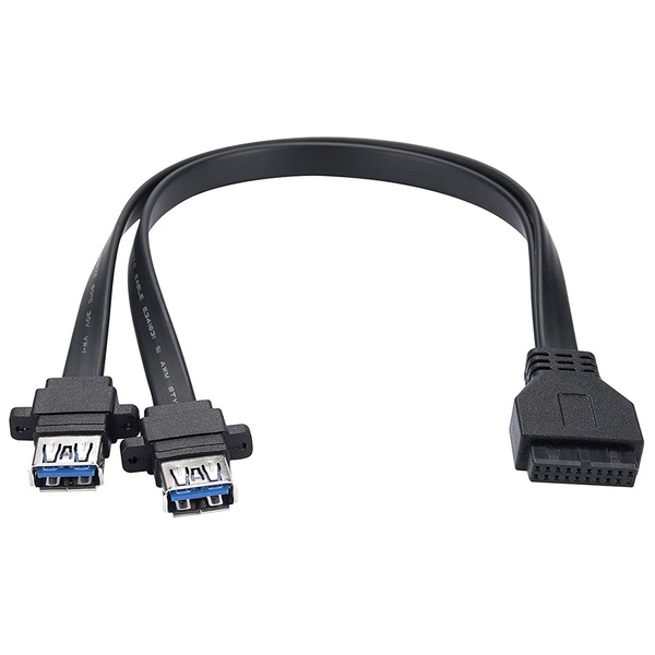 Кабель USB 3.0 19-контактный гнездовой больше 2 USB 3.0 A - купить с ...