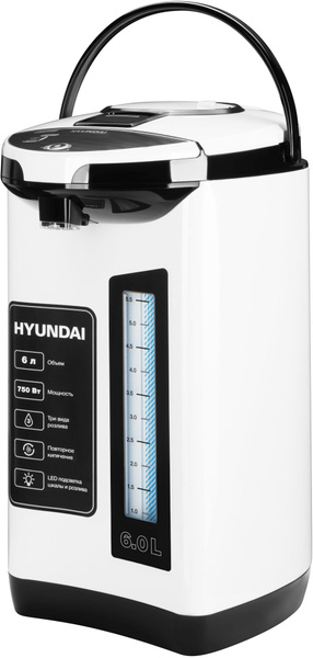 Термопот Hyundai HYTP-3850 6л. 750Вт белый/черный купить на OZON по ...