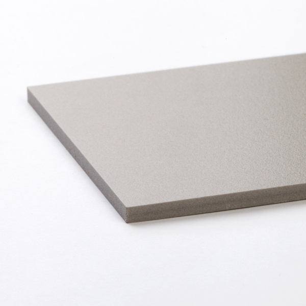Листовой ПВХ пластик серый, размером 20х20 см, толщиной 3 мм, для ...
