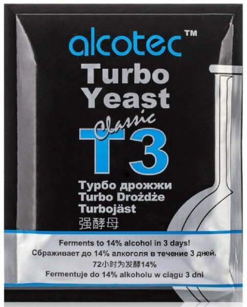 Спиртовые дрожжи Alcotec Turbo Classic T3, 120 г - купить с доставкой по выгодным ценам в ...