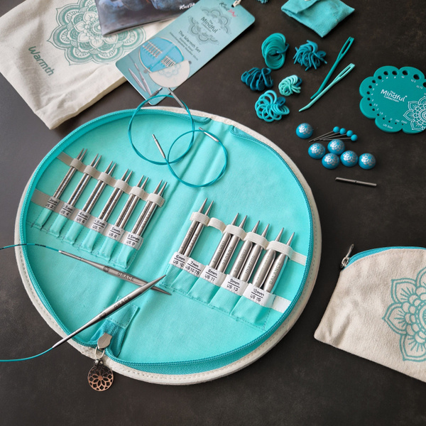 Knit Pro Mindful WARMTH - Набор круговых укороченных спиц 3.0-10 мм ...