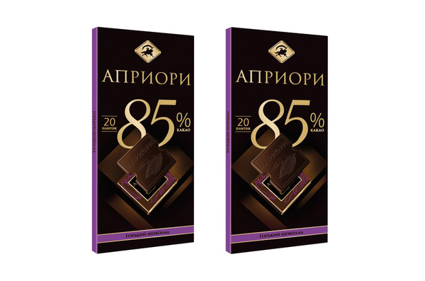 Шоколад горький Априори 85% какао, 2 шт по 100г - купить с доставкой по ...