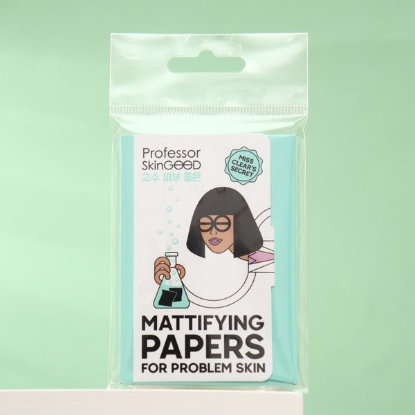 Матирующие салфетки для лица, Mattifying Papers для проблемной кожи, 50 ...