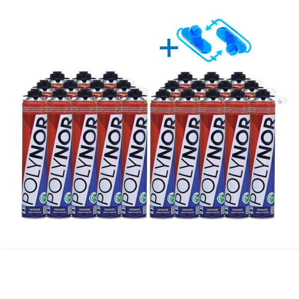 Напыляемый утеплитель Polynor (Полинор) 2BOX - 24 шт + 2 угловых насадки - купить с доставкой по ...