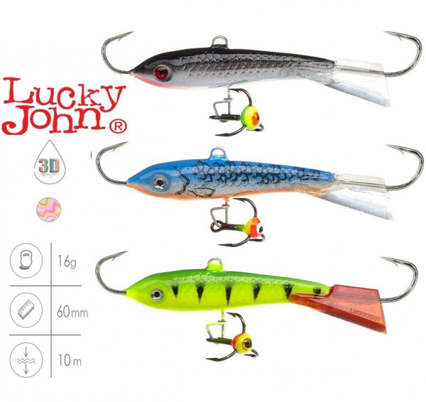 Балансир Lucky John Classic 6, набор из 3шт, тройник-капля Owner, до 10 ...