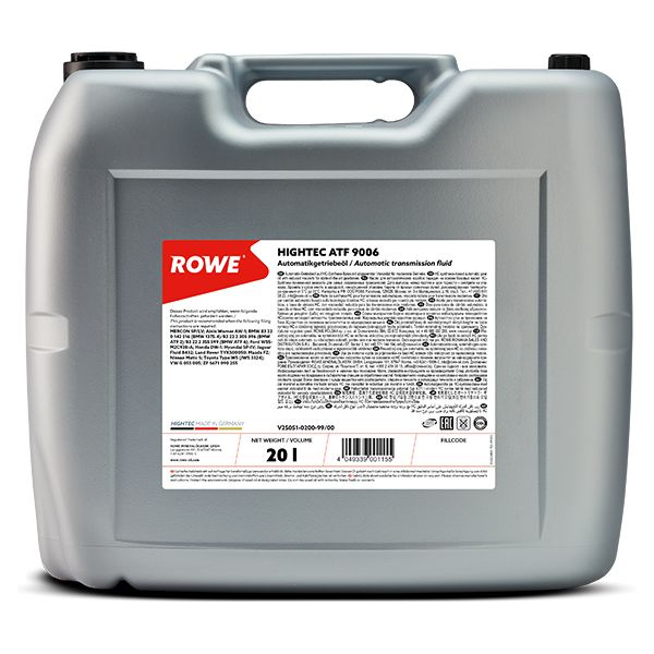 Трансмиссионная жидкость ROWE HIGHTEC ATF 9006 (20 л) - купить по ...
