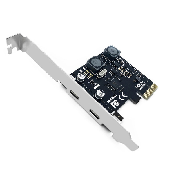 Плата расширения PCI-E to Type-C / Райзер-карта / 2 порта/ USB 3.0 Type ...