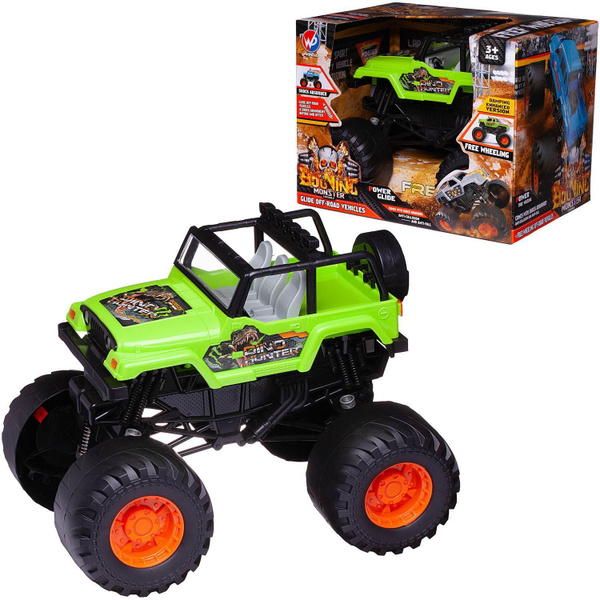 Джип-внедорожник Junfa 4х4 Прыгающий монстр 1:10, зеленый (WE-11930) - купить с доставкой по ...
