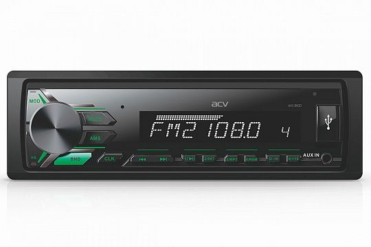 Автомагнитола MP3/WMA ACV AVS-812G зеленая подсветка1 DIN - купить в интернет-магазине OZON с ...