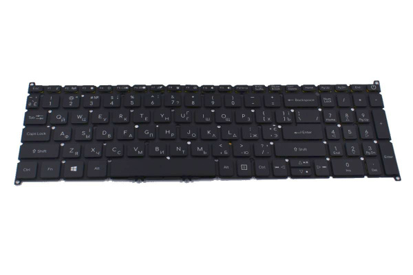 Клавиатура для Acer Aspire 7 N19C5 ноутбука черная с подсветкой ...