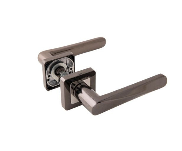 Дверные ручки Armex H-22114-A-BN, без запирания, комплект, цвет глянцевый черный - купить по ...