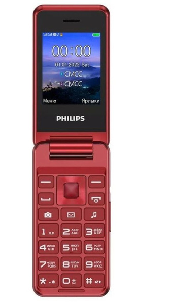 Мобильный телефон Philips E2601 Red, красный - купить по выгодной цене ...