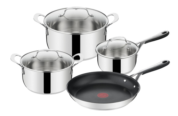 Набор посуды для приготовления 7 предметов 16/20/24/28 см Tefal Jamie ...