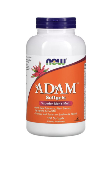 Мультивитамины для мужчин Адам NOW ADAM Superior Mens Multi 180 капсул ...