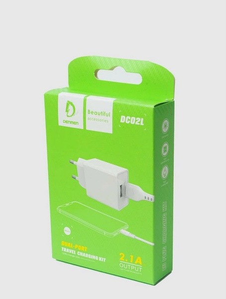 Сетевое зарядное устройство DENMEN DC02L, USB 2.0 Type-A, Fast Charge - купить по выгодной цене ...