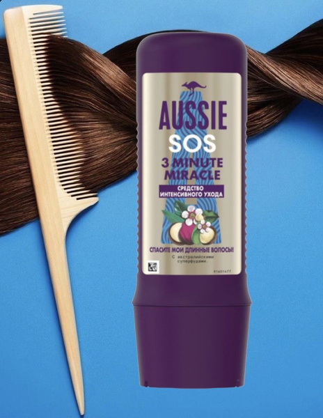 Aussie Hair SOS 3 Minute Miracle Бальзам для поврежденных волос ...