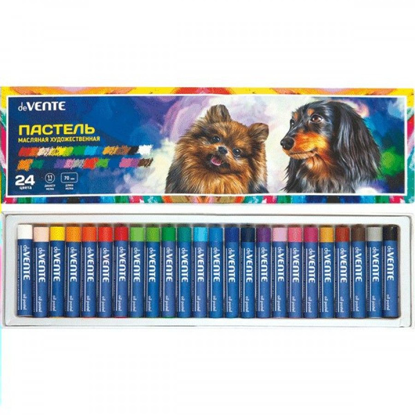 Пастель масляная 24цв художественная карт.уп. 8172802 - купить с ...