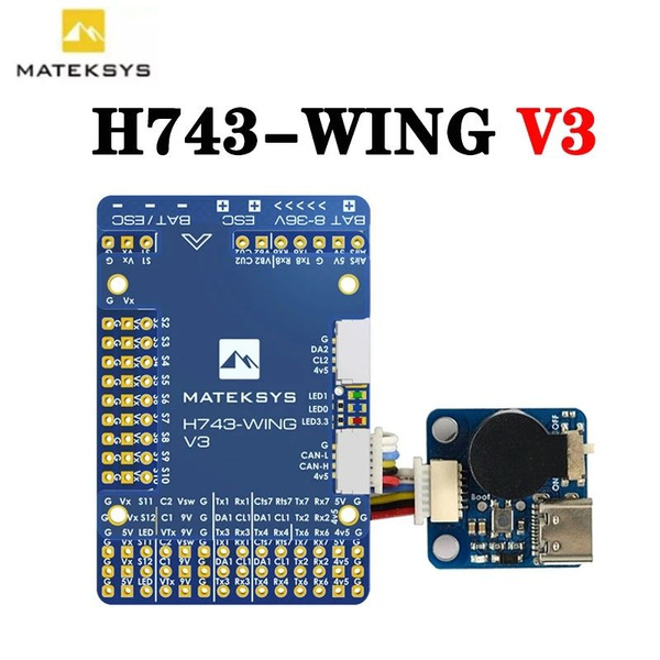 Контроллер полета MATEK H743 - WING V3 ArduPilot INAV 3 - 8S H743 FC 30.5x30.5mm - купить с ...