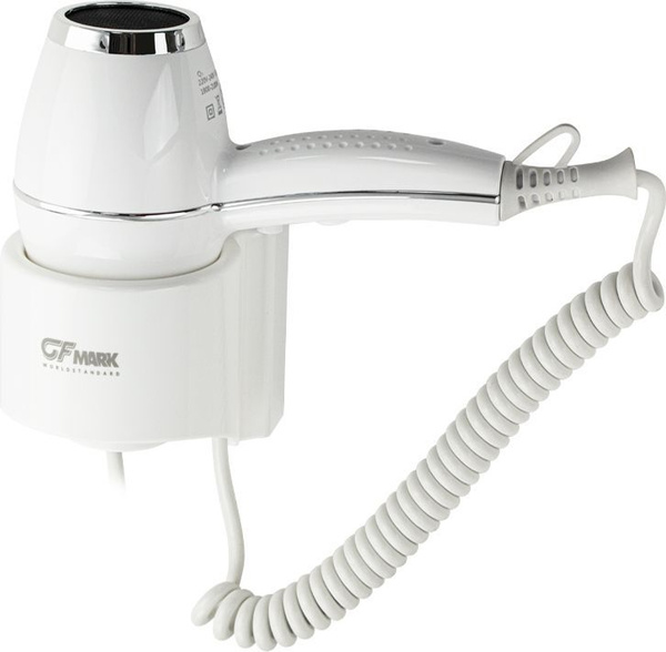 GFmark - Фен для волос ПРОФИ, СУПЕРМОЩНЫЙ в ванную комнату с торцевым креплением ГОРЯЧИЙ ...