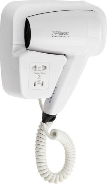 GFmark - Фен для волос в ванную комнату с боковым креплением, с розеткой 1200W купить на OZON по ...