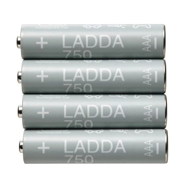 Аккумулятор AAA LADDA 750 mAh, 1.2V, Ni-MH, Япония - купить с доставкой ...