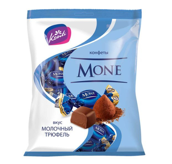 Конфеты KONTI Моне молочный трюфель, 200г. 4 штуки - купить с доставкой ...