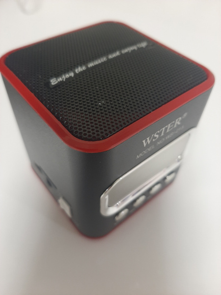 Портативная колонка WSTER WS-215 MP3/FM/TF/USB черная купить на OZON по ...