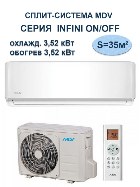 Настенный кондиционер Mdv MDSAG-12HRN1/MDOAG-12HN1 - купить по ...